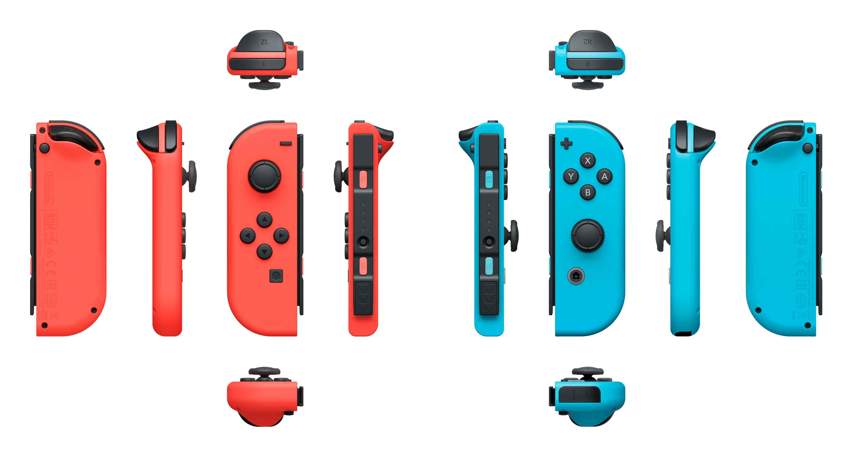Joy-Con Pair - Neon Red/Neon Blue - Nintendo